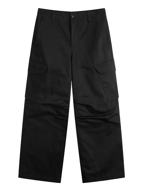 Acne Studios Patsono Heavy Cotton Satin Trouser - Black