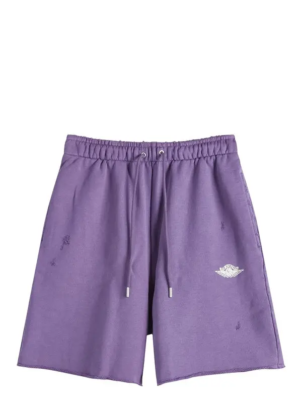 JORDAN Rare Air Pullover Fleece Short - Purple Earth/sail