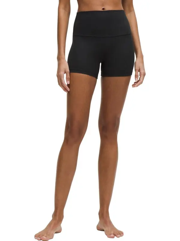 Lululemon Align™ High-rise Ribbed 4-inch Short - Black
