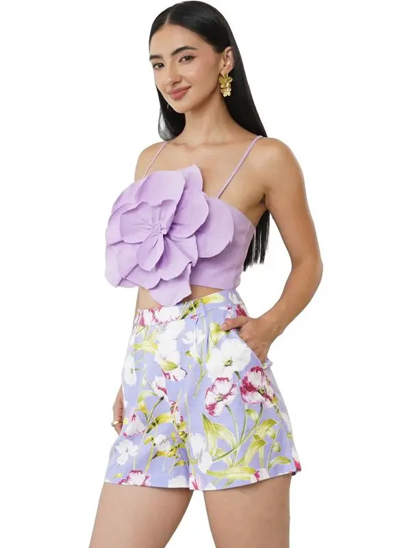 Yumi Kim Lorenza High-waisted Shorts - Floral
