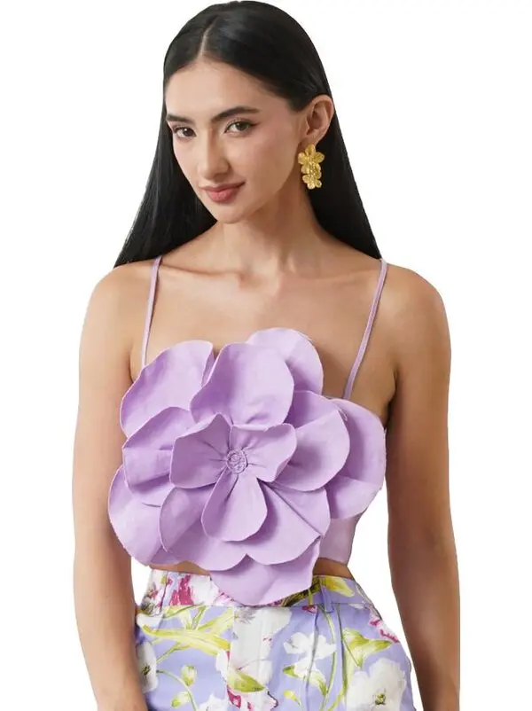Yumi Kim Bloom 3d Cropped Top - Floral