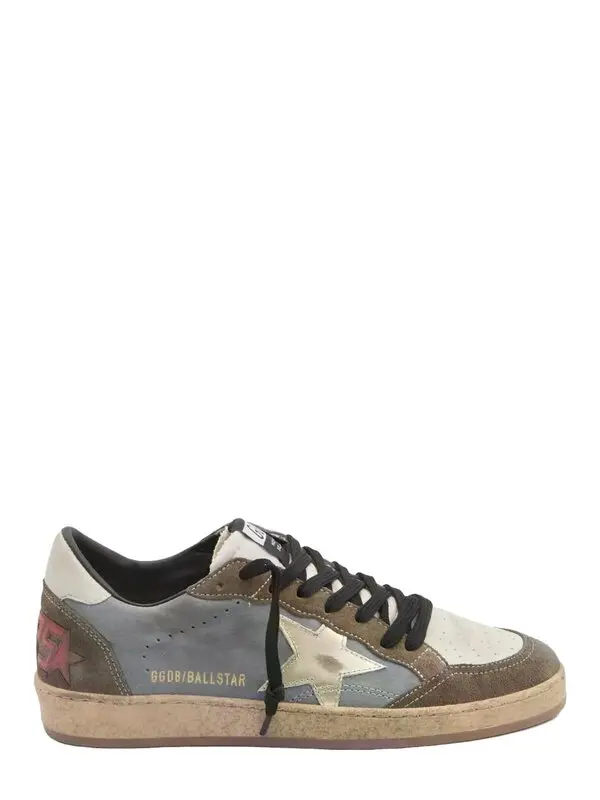 GOLDEN GOOSE Ball Star Suede Sneakers - Grey