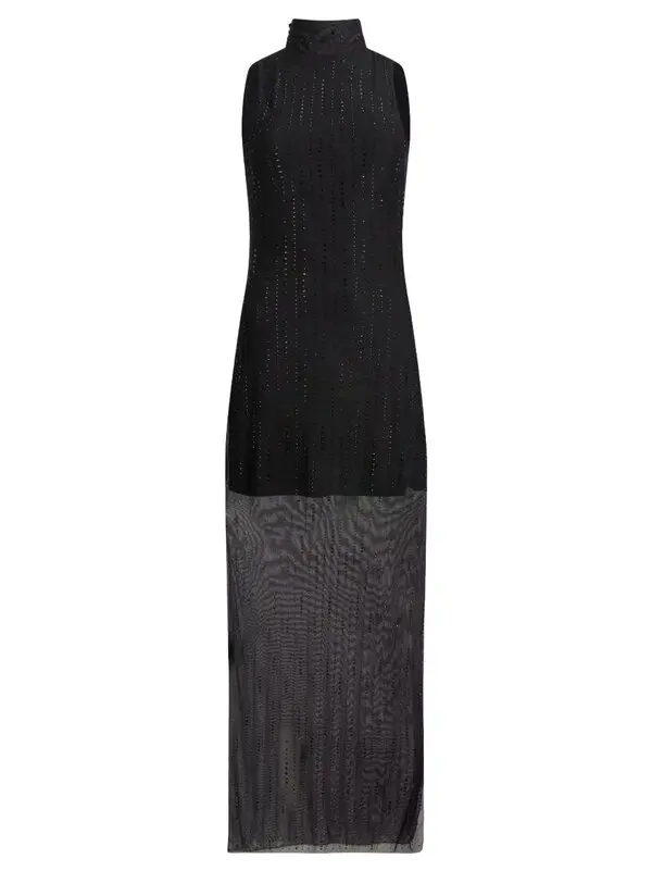 Liu Jo Embellished Halterneck Maxi Dress - Black