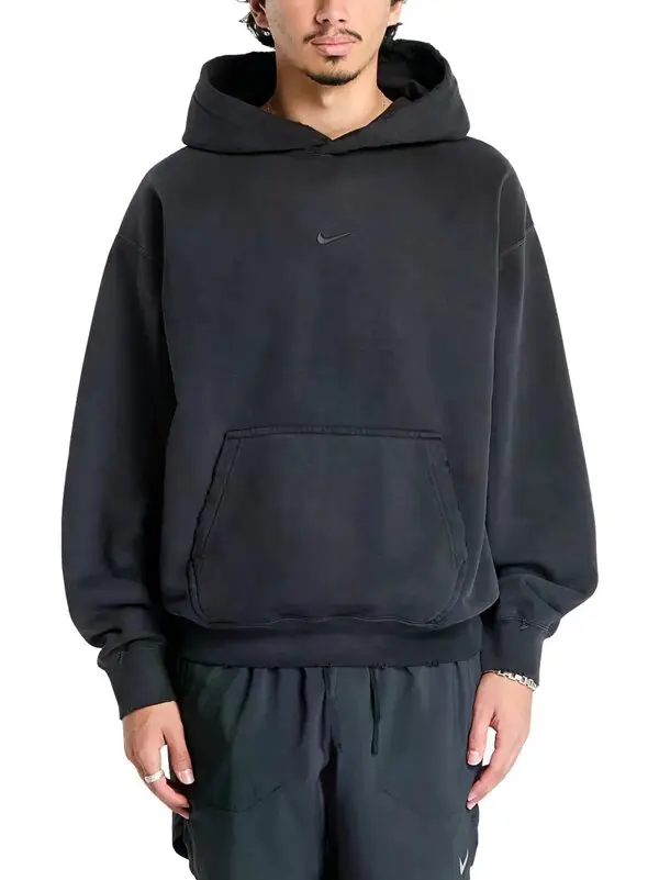 Nike Swoosh Logo Pullover Hoodie - Black