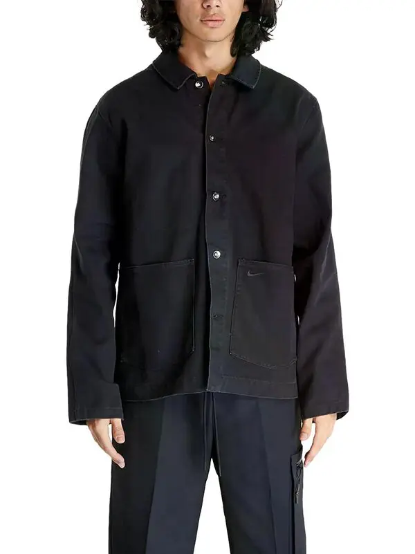 Nike Button-fastening Patch-pocket Jacket - Black