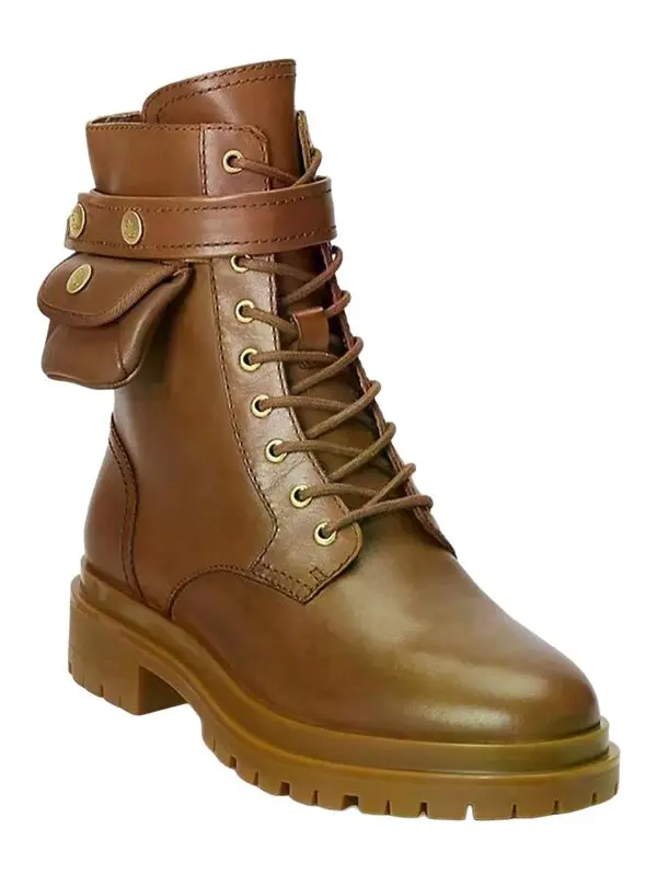Ralph Lauren Cammie Lace-up Boots - Brown