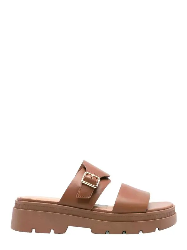 Geox Buckle-detail Platform Sandals - Brown