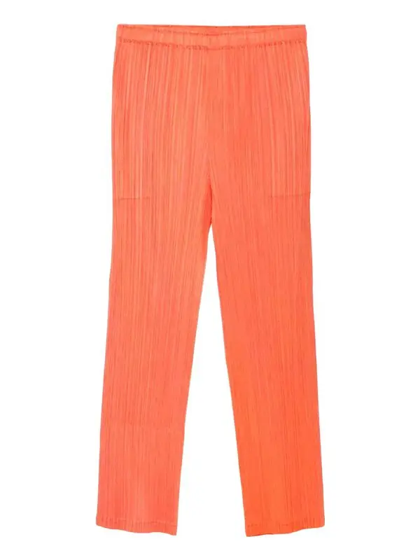 Issey Miyake Pleated Trousers - Orange