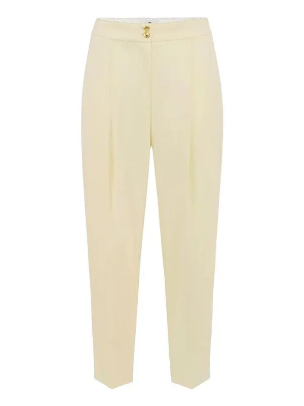 Elisabetta Franchi Pleated Trousers - Neutrals