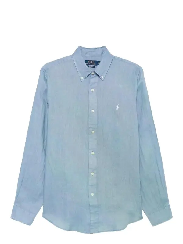 Polo Ralph Lauren Long-sleeve Linen Shirt - Blue