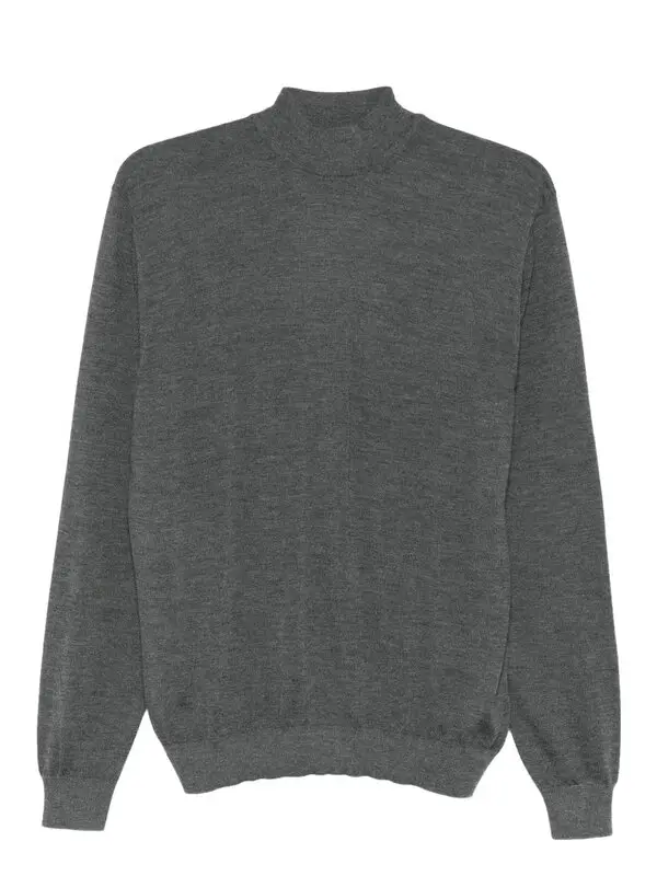 Malo High-neck Sweater - Grey