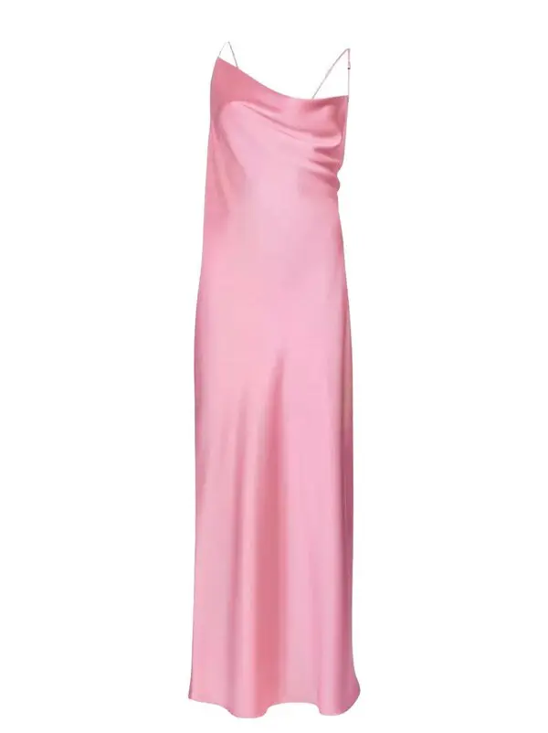 Liu Jo Satin Slip Maxi Dress - Pink