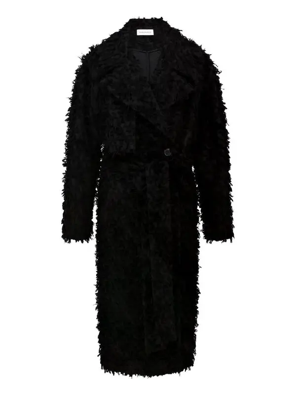 16Arlington Palmi Double-breasted Coat - Black