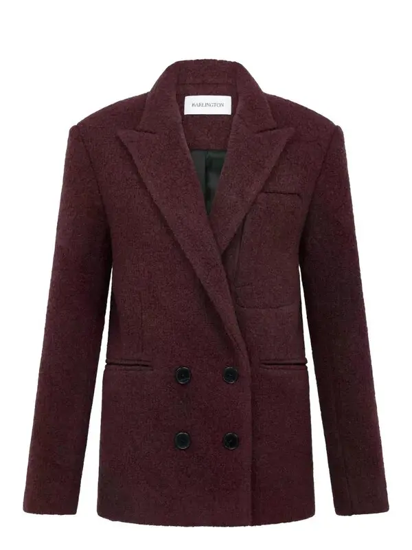 16Arlington Vale Double-breasted Blazer - Red