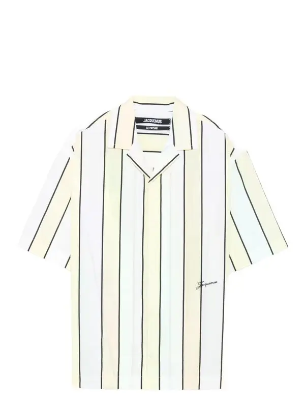 Jacquemus Stripe Short-sleeve Shirt - White