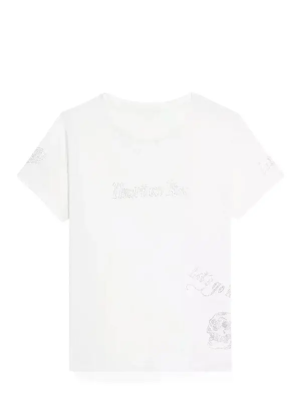 Zadig&Voltaire Alys Rhinestone-embellished T-shirt - White