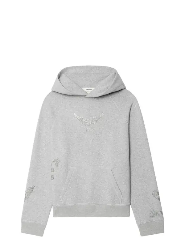 Zadig&Voltaire Crystal-embellished Hoodie - Grey