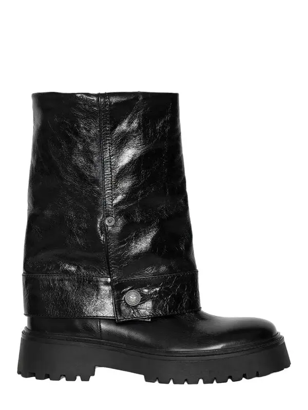 Zadig&Voltaire Angie Leather Ankle Boots - Black