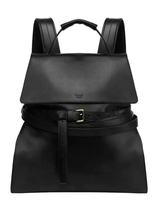 Moschino Tie Detailed Backpack - Black
