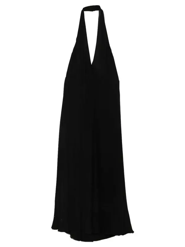 Safiyaa Halterneck A-line Dress - Black