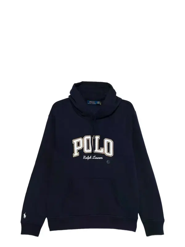 Polo Ralph Lauren Logo-embroidered Hoodie - Blue