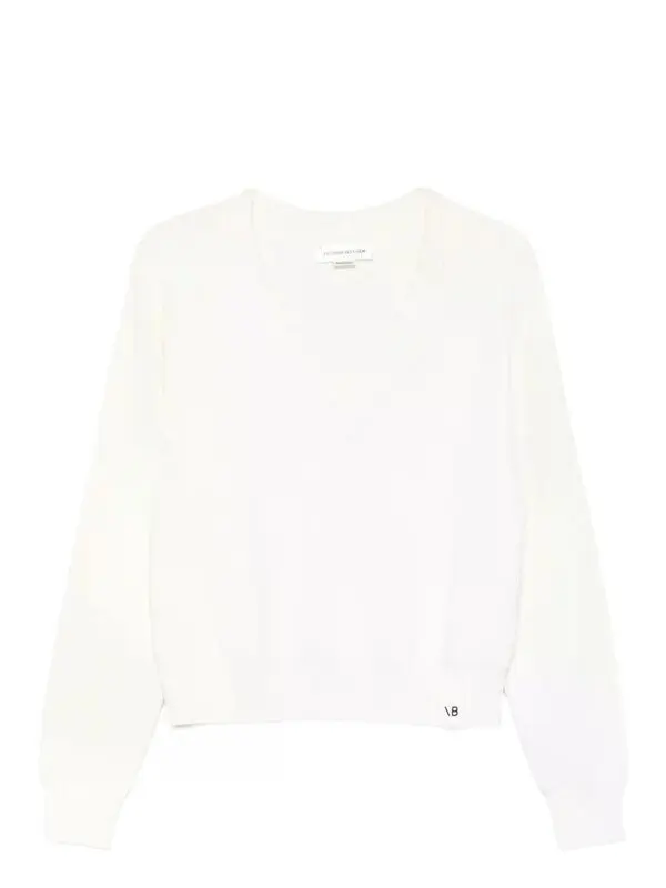 Victoria Beckham V-neck Sweater - White