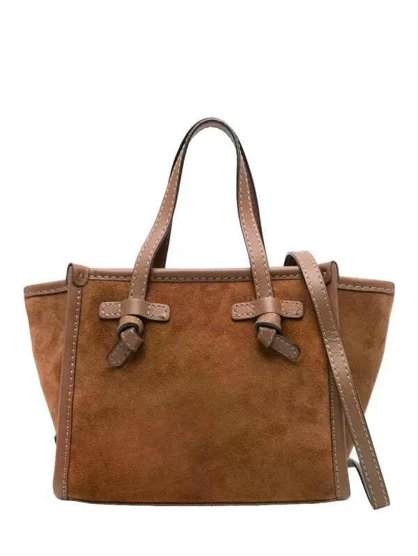 GIANNI CHIARINI Miss Marcella Suede Tote Bag - Brown