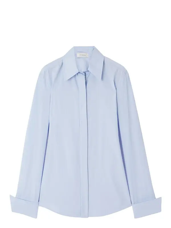 Sportmax Cotton-poplin Shirt - Blue