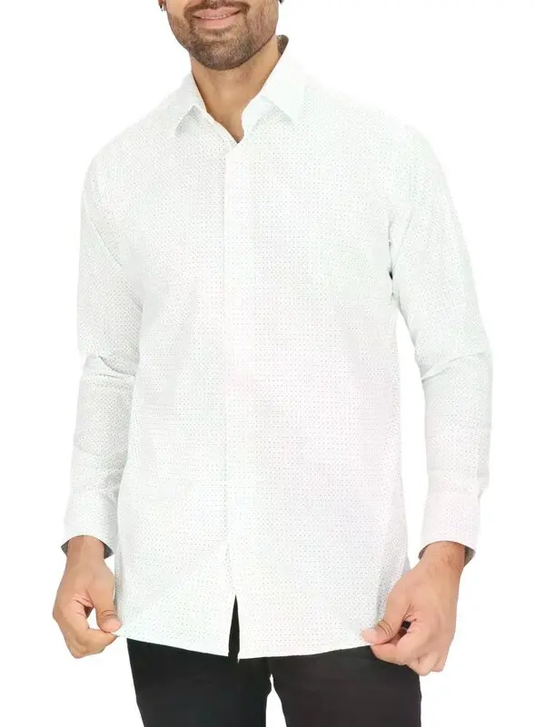 Scotch & Soda Micro-dot Dress Shirt - White