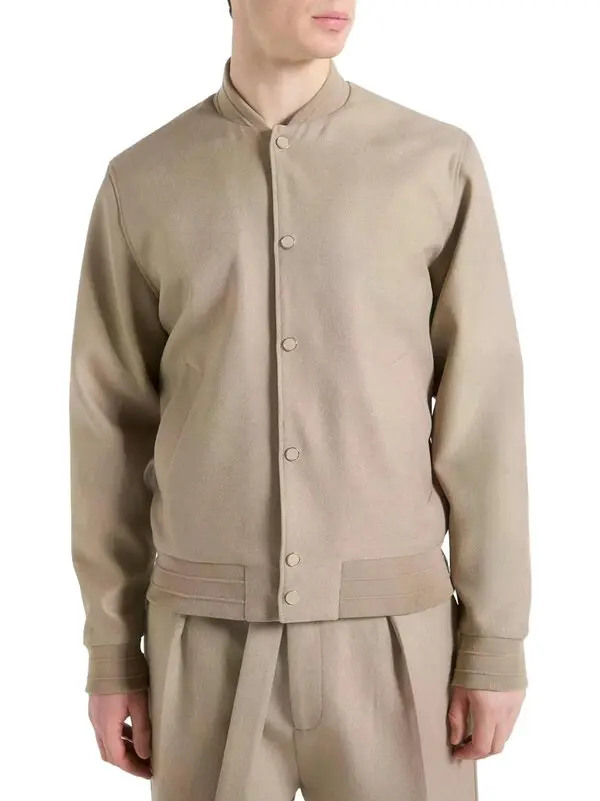 Manière De Voir Tailored Bomber Jacket - Neutrals