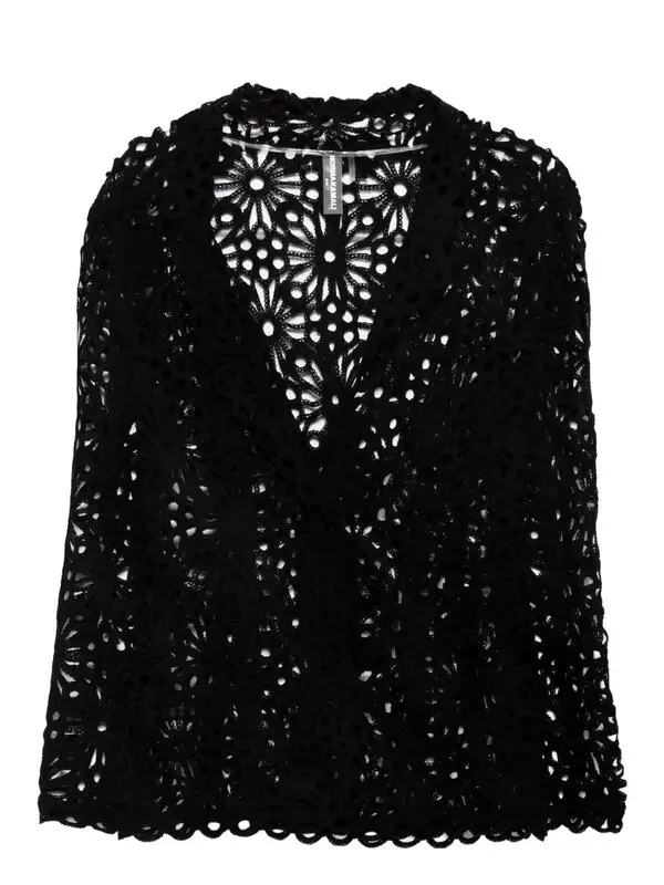 Norma Kamali Floral-motif Single-breasted Jacket - Black
