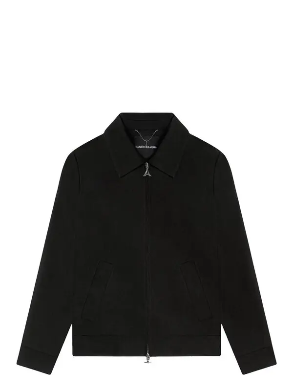 Manière De Voir Tailored Harrington Jacket - Black