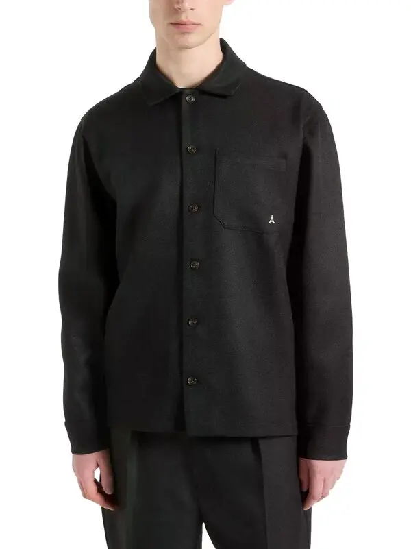 Manière De Voir Valentin Tailored Overshirt - Black