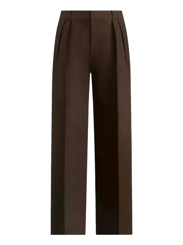 Manière De Voir Twin-pleat Tailored Trousers - Brown