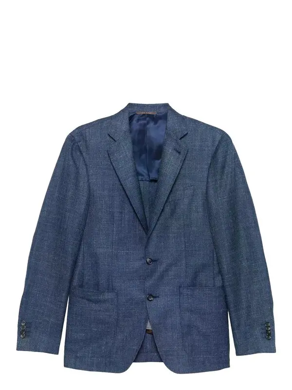 Canali Single-breasted Blazer - Blue