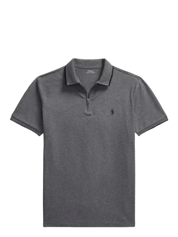 Polo Ralph Lauren Embroidered-logo Polo Shirt - Grey