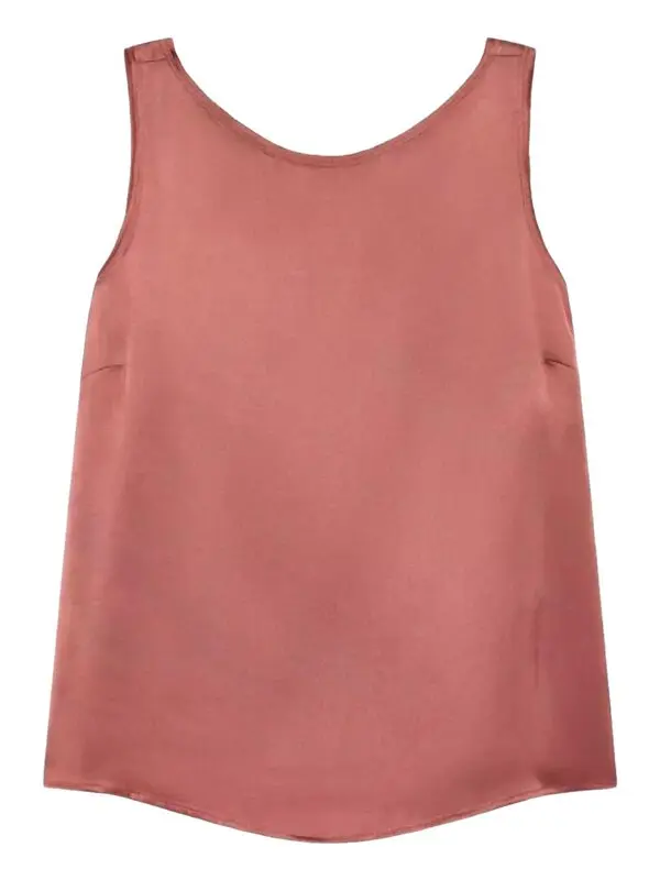 Malìparmi Sleeveless Satin Tank Top - Pink
