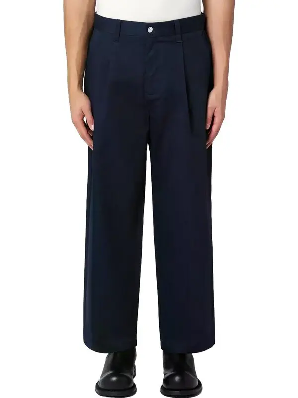 NEW AMSTERDAM SURF ASSOCIATION Pleat-detail Trousers - Blue