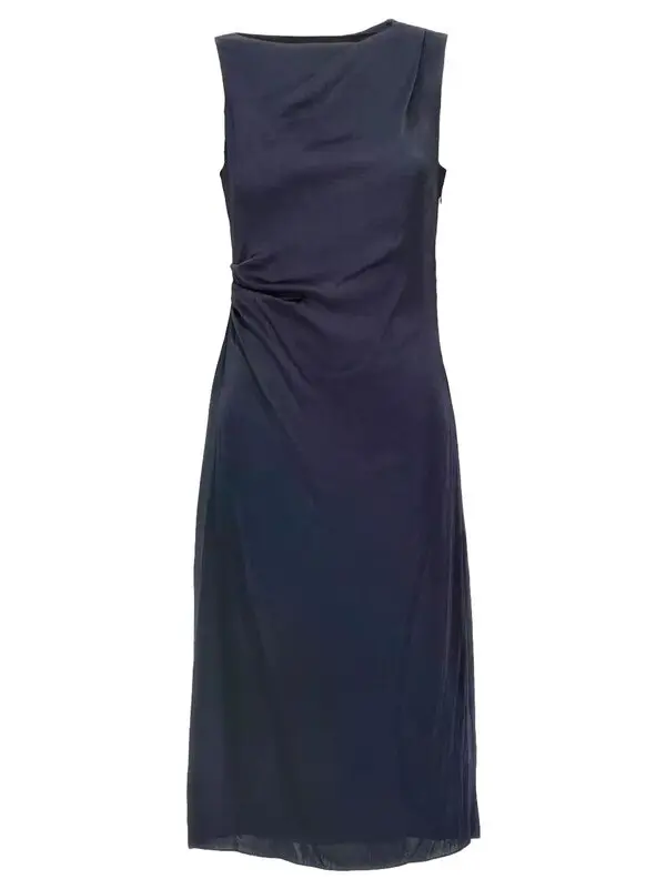 Theory Draped Midi Dress - Blue
