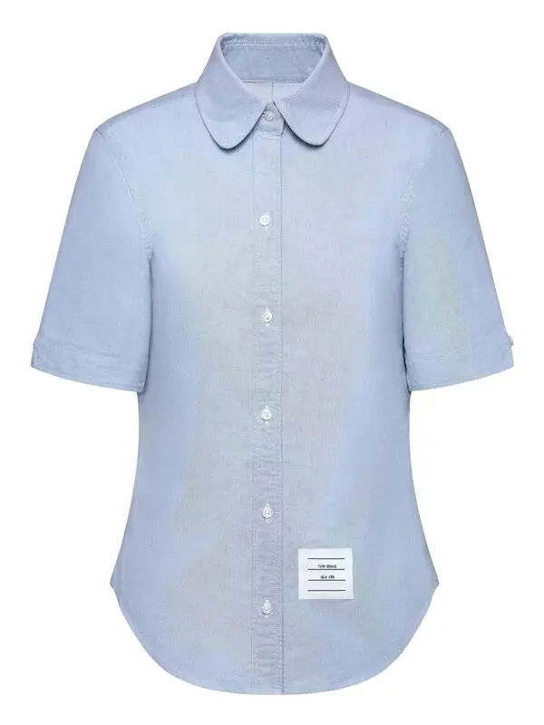 Thom Browne Round-collar Shirt - Blue