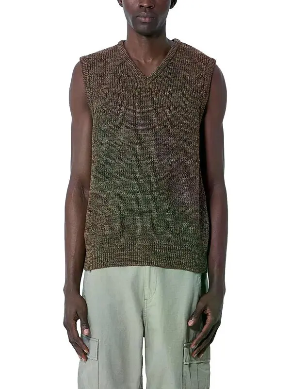 NOAH Knitted Vest - Brown
