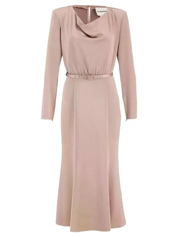 Roland Mouret Cowl-neck Midi Dress - Neutrals