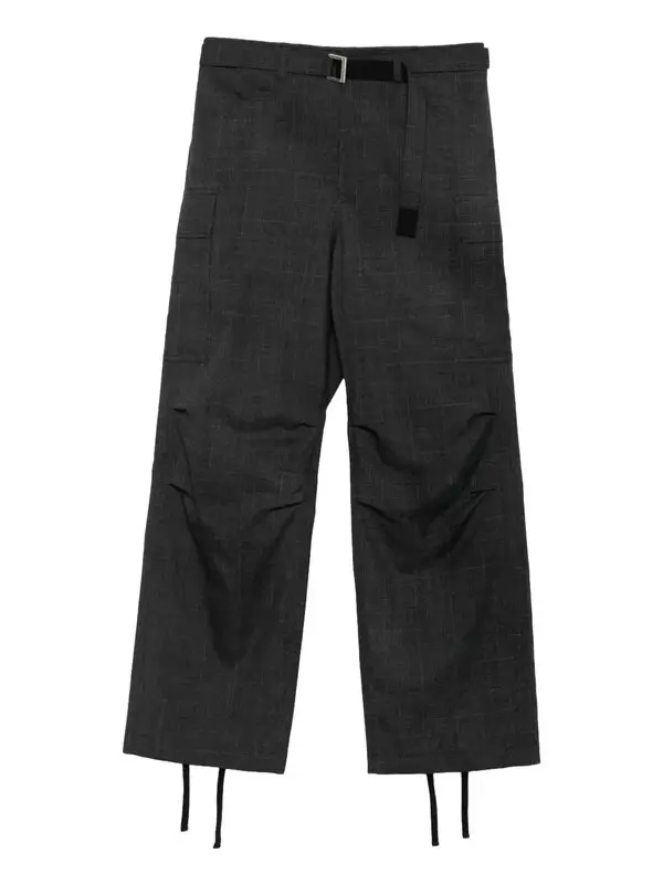 Sacai Belted Cargo Trousers - Grey