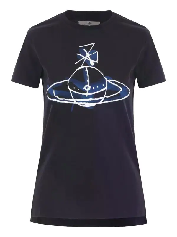 VIVIENNE WESTWOOD Orb-print T-shirt - Black