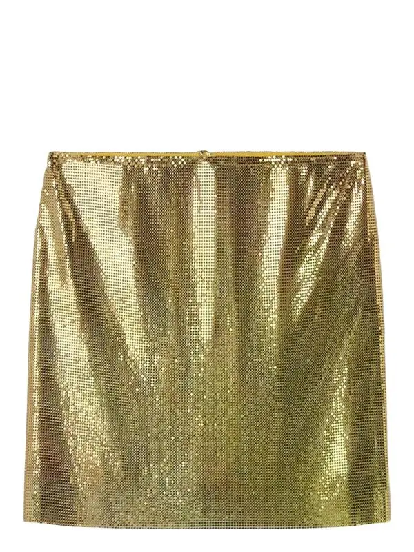 Versace Sequined Mini Skirt - Gold