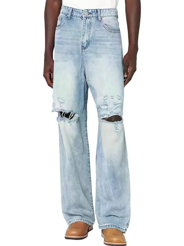 BASKETCASE Distressed-knee Jeans - Blue