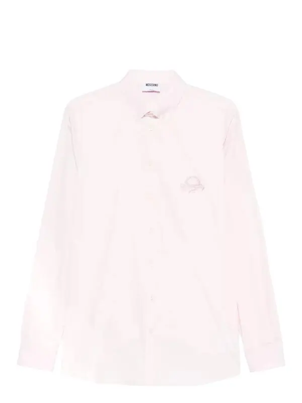 Moschino Embroidered Cotton Shirt - Pink