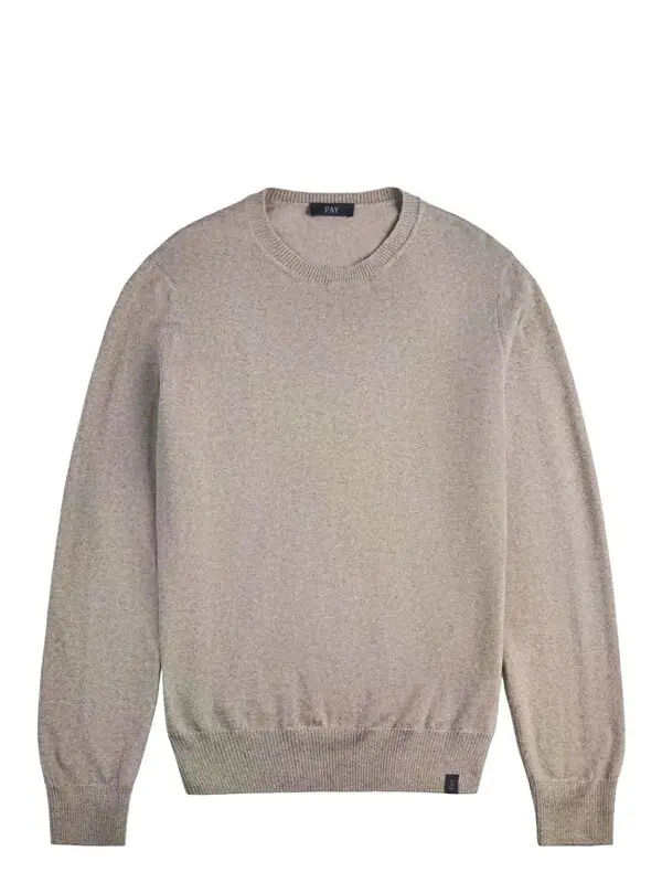 FAY Crew-neck Top - Neutrals