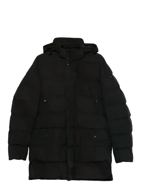 Geox Pieve Hooded Quilted Jacket - Black