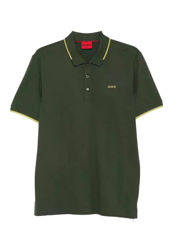 Hugo Tipped Polo Shirt - Green